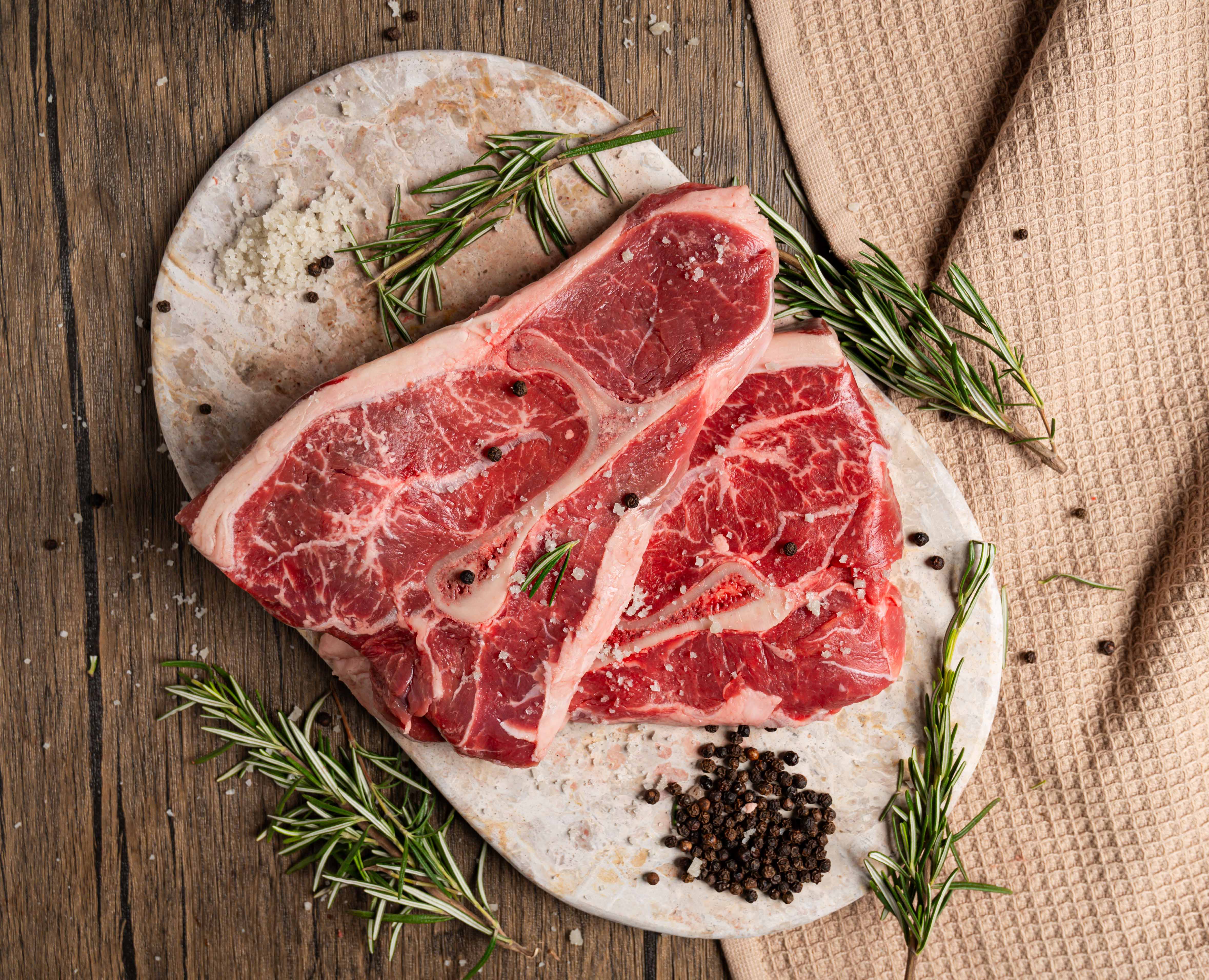Grass Fed Y-Bone Steak (2 pack) ~750g – Dandaraga Springs